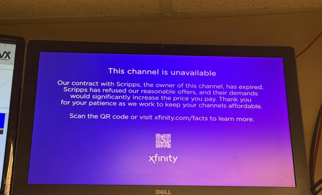 Scripps, Comcast in carriage dispute, channels yanked off air - T Dog Media